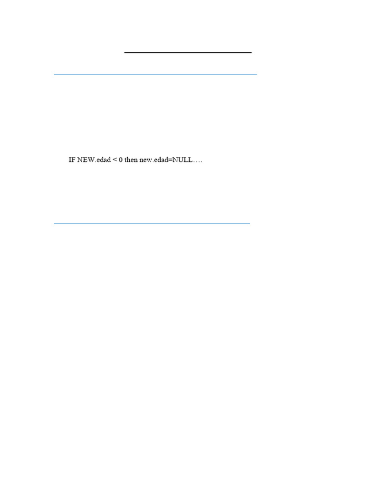 Ejemplos de Triggers | PDF | SQL | Bases de datos