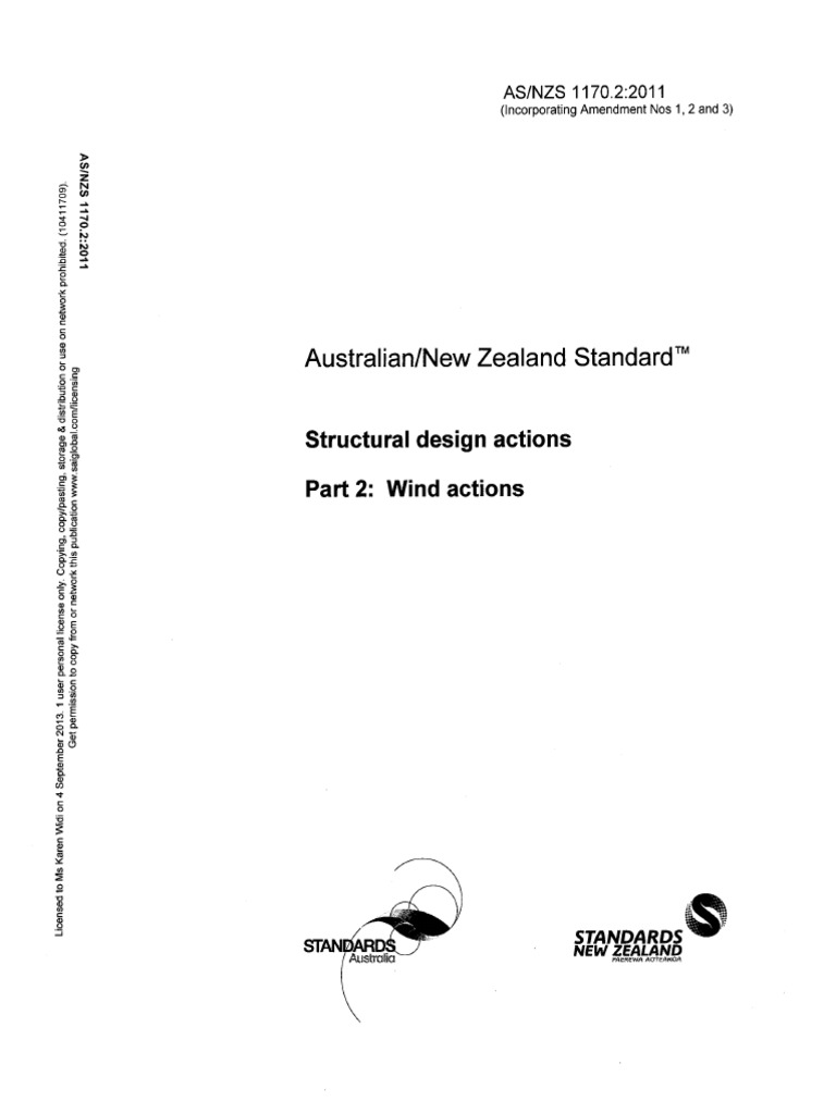 As NZS 1170.2-2011 Structural Design Actions-wind Actions (Scan) | PDF