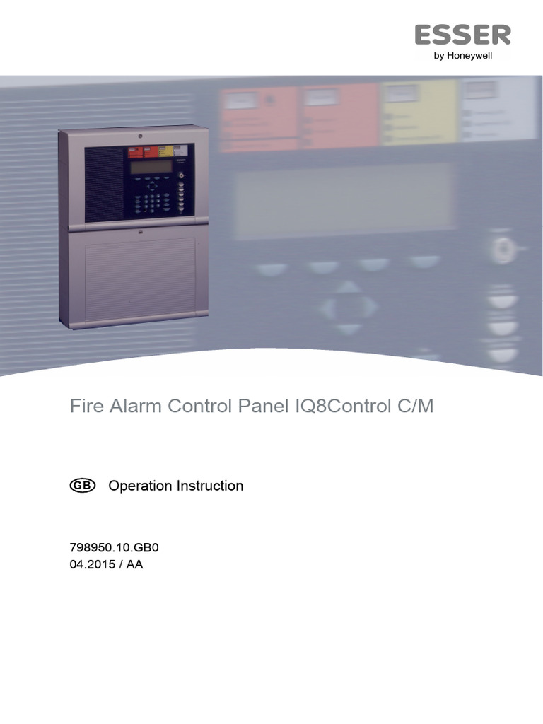 Fire Alarm Control Panel IQ8Control C/M: Operation Instruction | PDF | Computer Engineering ...