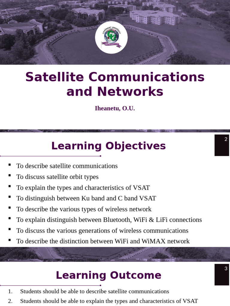 CSC424 Satellite Communications 2025 | PDF | Communications Satellite ...