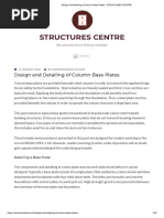 Aisc Design of Steel Bearing Plates | PDF | Bending | Yield (Engineering)