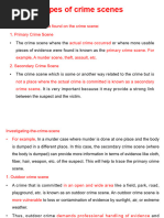 Crime Scene Investigation Report Sample | PDF | Autopsy | Forensic Science