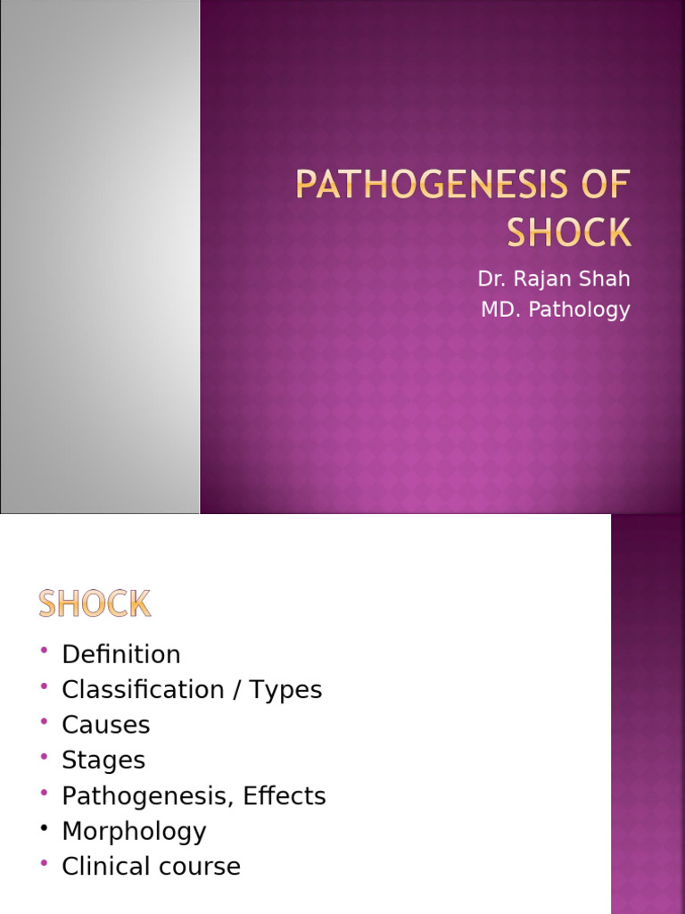 13 Pathogenesis of Shock | PDF | Shock (Circulatory) | Physiology