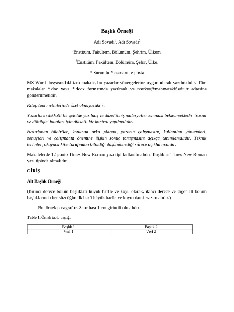 Kitap Sablon | PDF