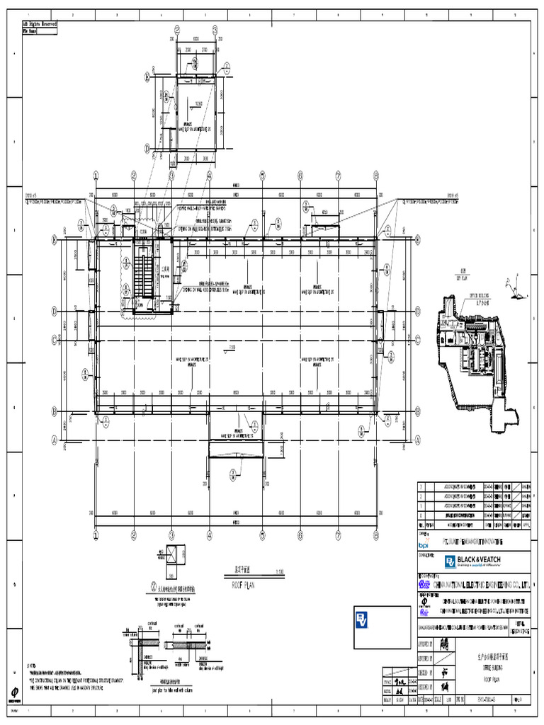 40-F5471S-T0801-03 Rev.3 Office Building Roof Plan - Ne | PDF
