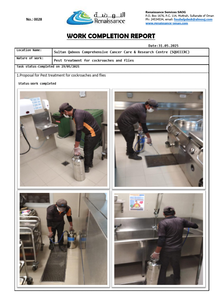 Work Completion Report - Squcc & RC 29.05.2025 | PDF