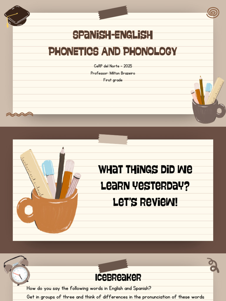 Spanish English Phonetics | PDF