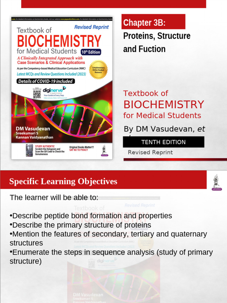 Protein Structure and Function Overview | PDF | Protein Structure ...