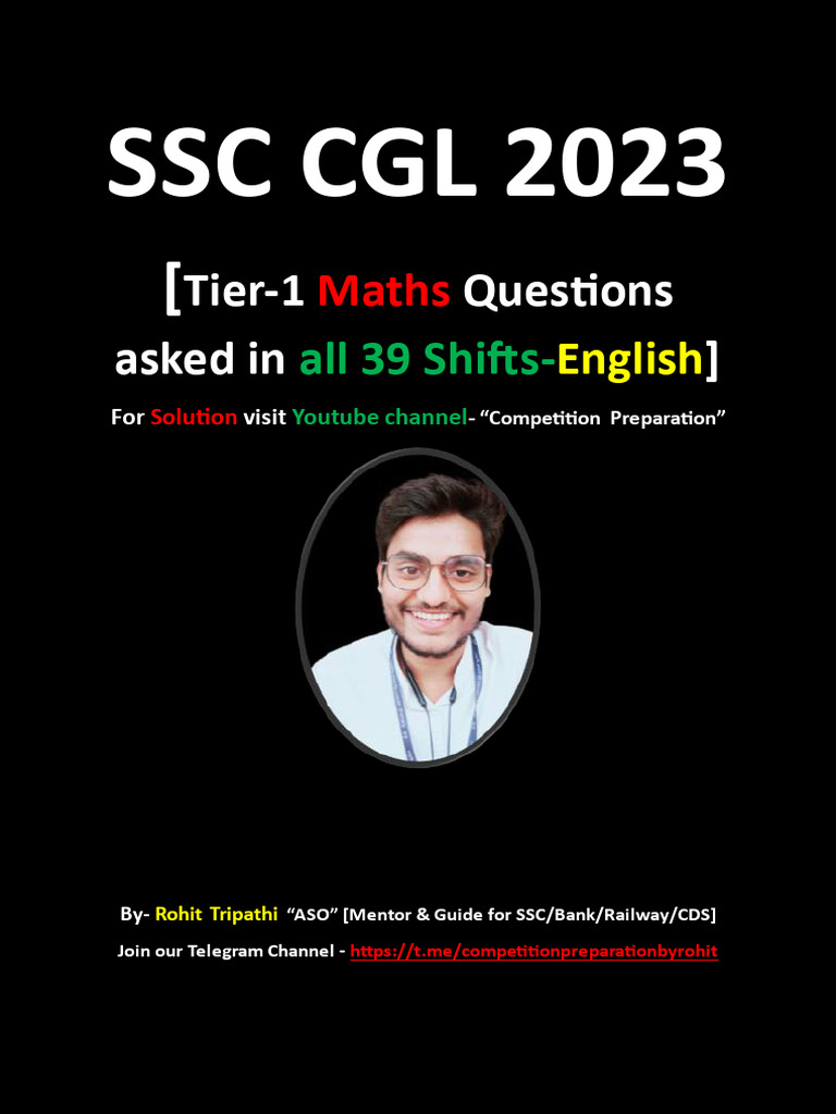 SSC CGL 2023 Maths All Shifts - (Eng) | PDF