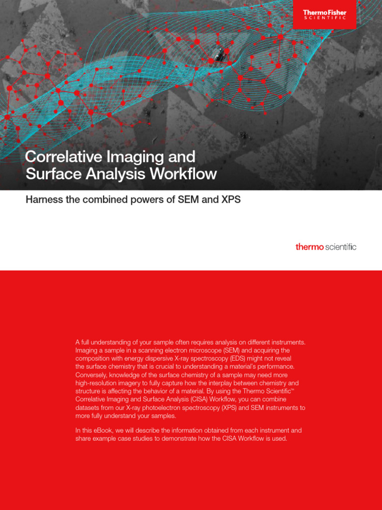 CISA Workflow for SEM and XPS Analysis | PDF | Energy Dispersive X Ray ...