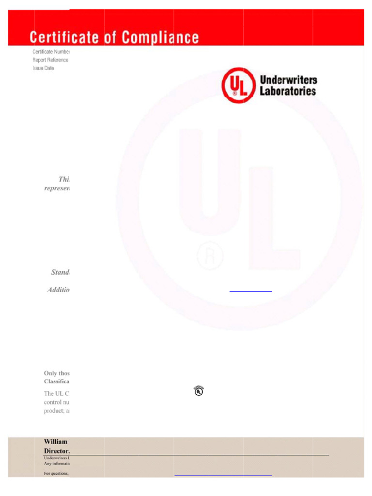 UL Certification Standards Overview | PDF | Safety