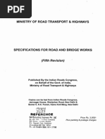 MORTH - Specifications For Road & Bridge Works (5th Revision) 1 | PDF