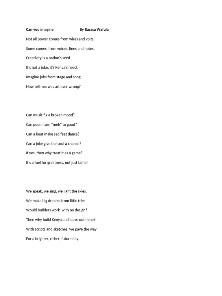 Can You Imagine | PDF