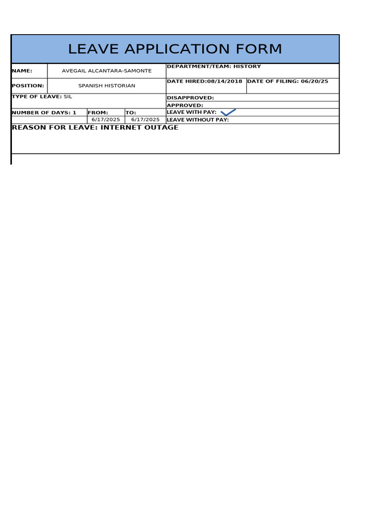Leave Form 06 17 25 | PDF