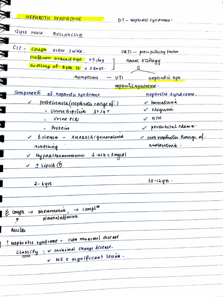 Nephrotic Syndrome in a 12-Year-Old | PDF | Diseases And Disorders ...