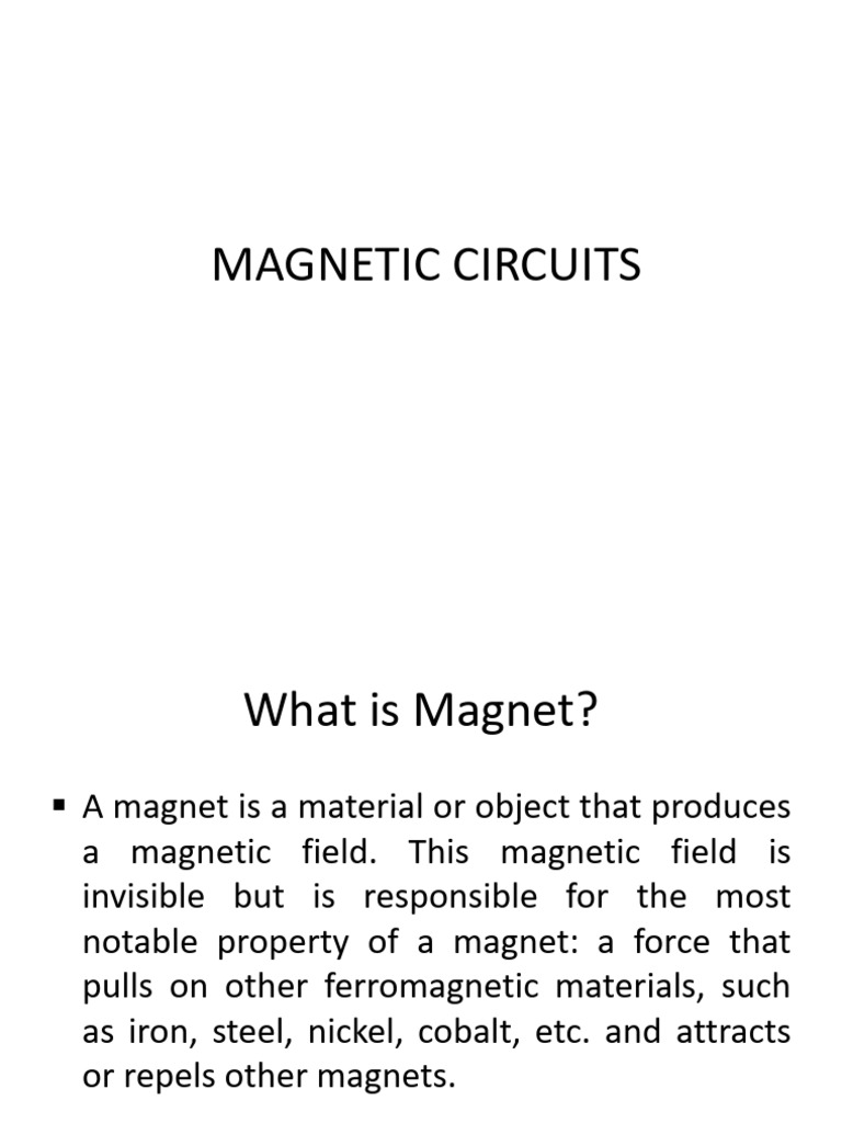 Magnetic Circuit | PDF