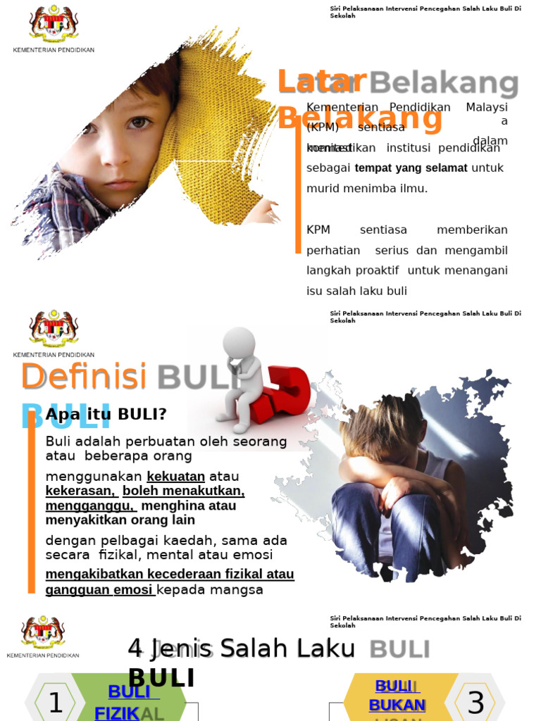 Slide Taklimat Intervensi Salah Laku Buli - 112046 | PDF