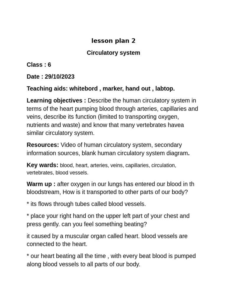 2 Circulatory System | PDF