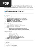 Science Formula Sheet For Class 8 | PDF