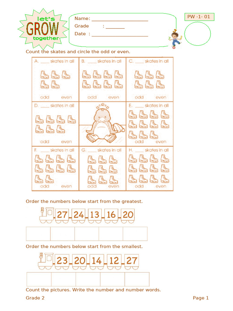 Addition, Subtraction, Place Value, Odd, Even | PDF | Arithmetic ...