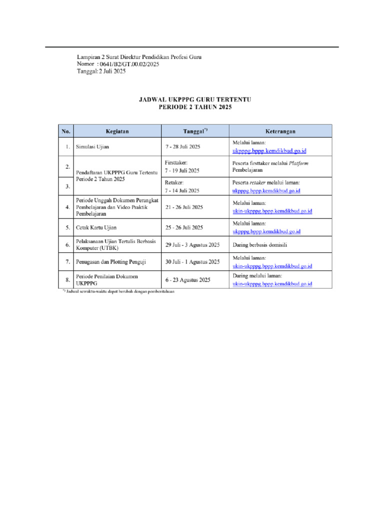 JADWAL | PDF