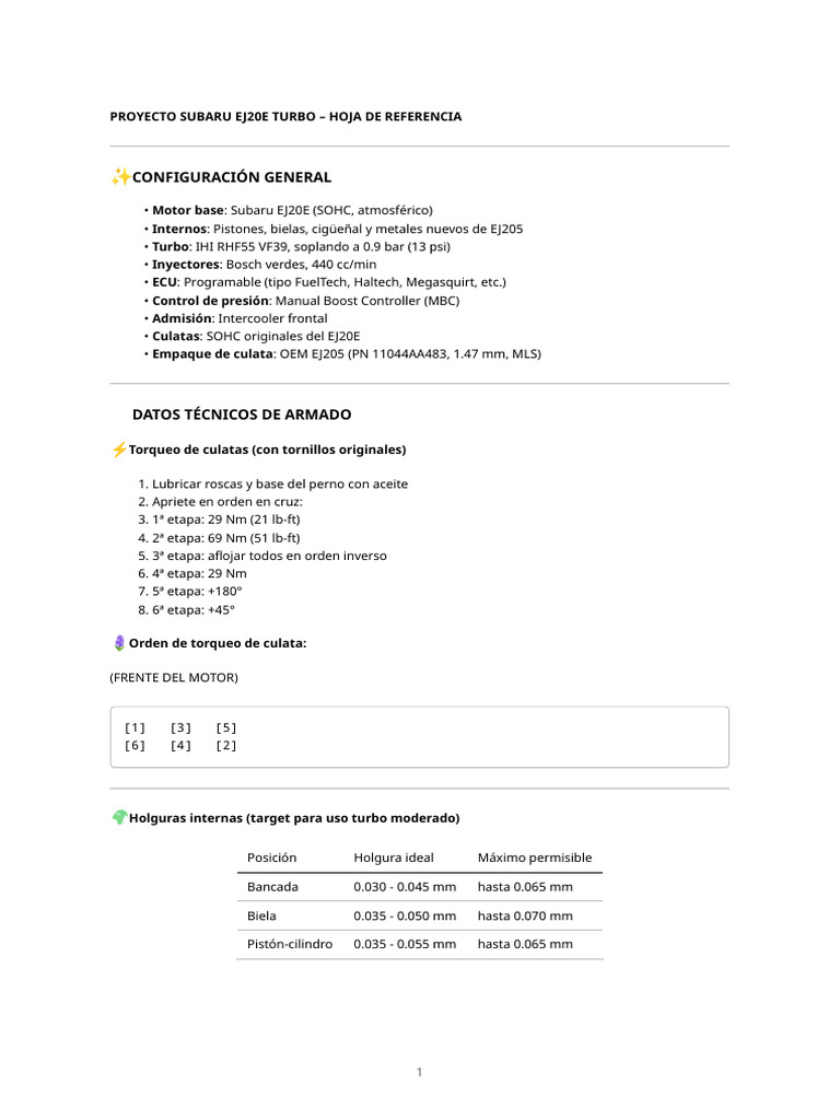 Subaru Ej20e Turbo Setup | PDF | Turbocompresor | Tecnología de vehículos