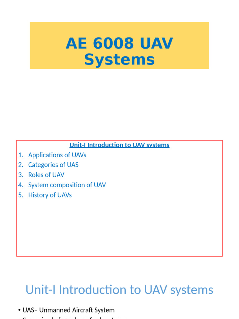 UAV Categories and Applications Overview | PDF | Unmanned Aerial ...