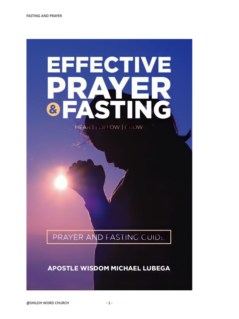 Effective Fasting and Prayer | PDF | Prayer | Jesus
