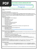 IIT Madras School Connect Program April 2025 - Registration Form | PDF ...