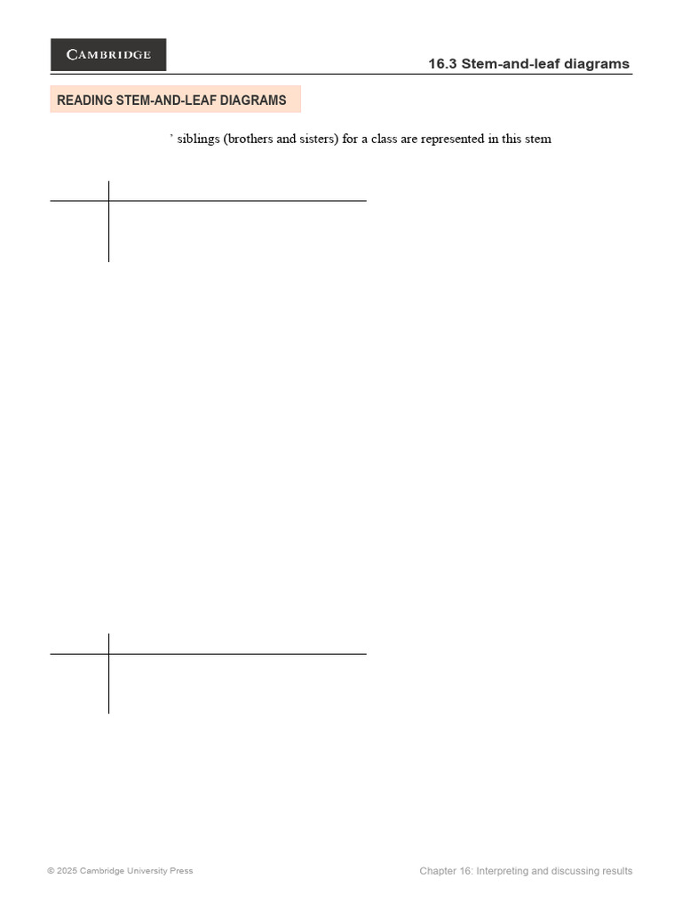 Reading Stem and Leaf Diagrams | PDF