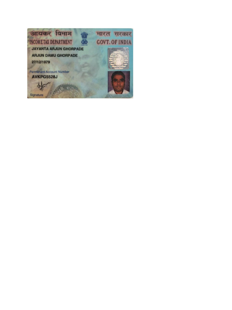Jayant Pan Card | PDF