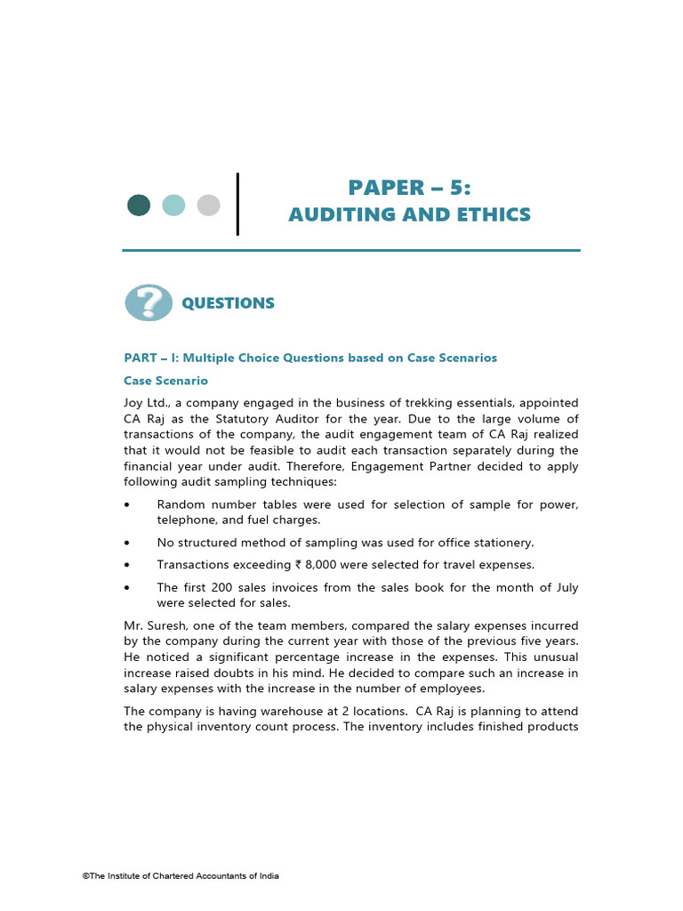 Audit Sampling Techniques and Procedures | PDF | Audit | Internal Control