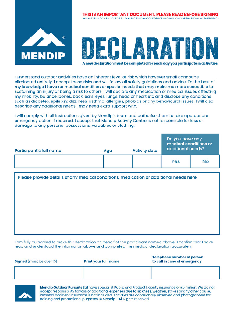 Medical Form | PDF