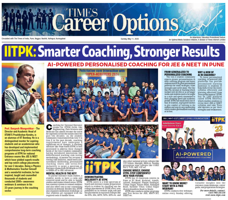 IITPK: Personalized Coaching for Success | PDF