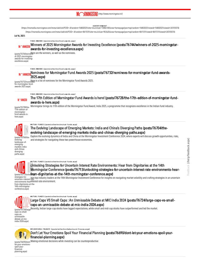 Morningstar Stock, Mutual Fund, Investment Research, Qualitative ...