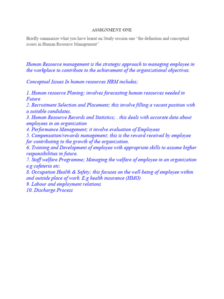 Assignment One | PDF