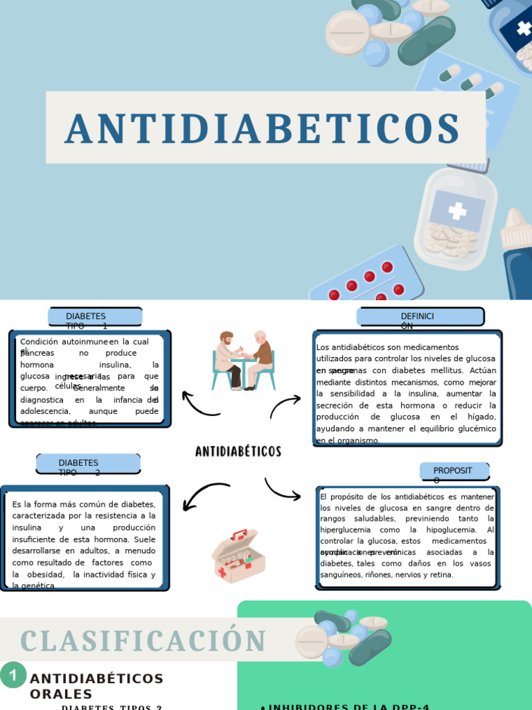 Farmacología Antidiabéticos | PDF | Diabetes | Hipoglucemia