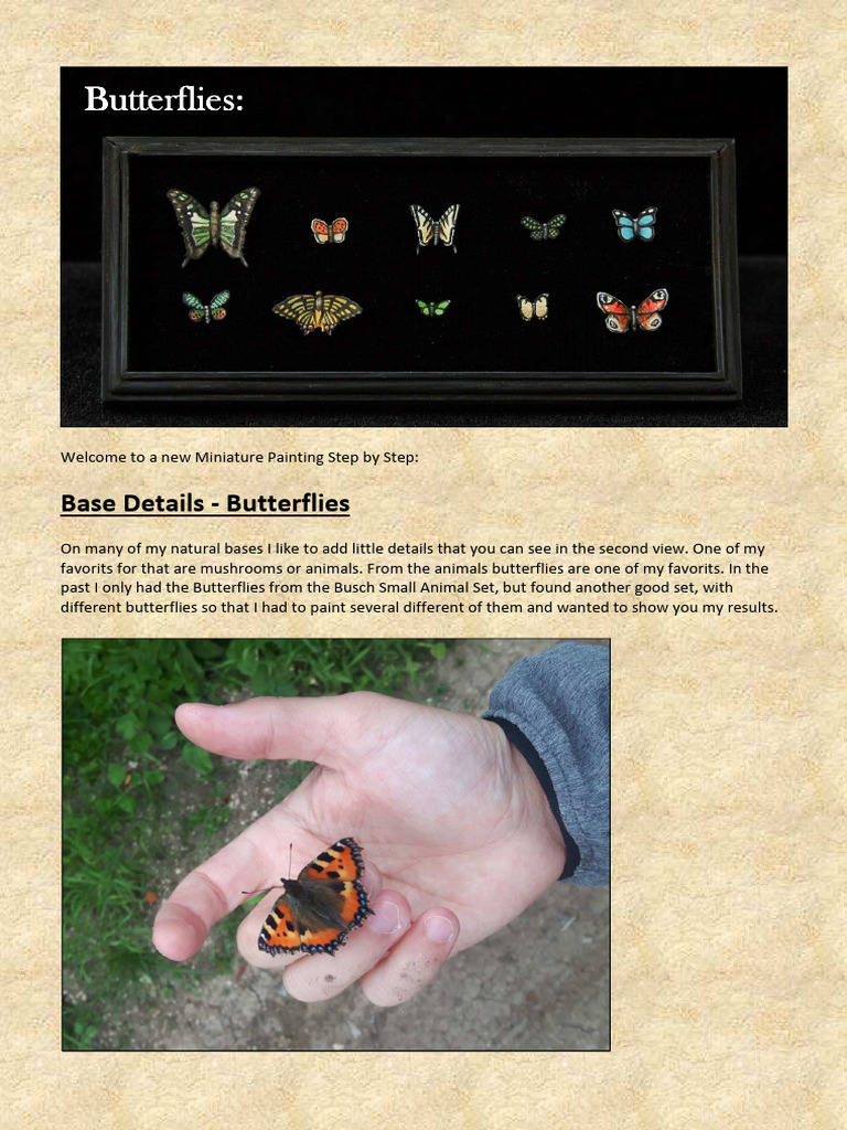 Painting Techniques for Butterfly Models | PDF | Color | Green