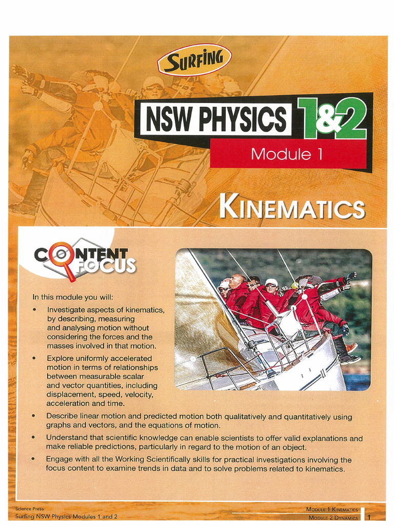 Surfing Module 1 Kinematics | PDF