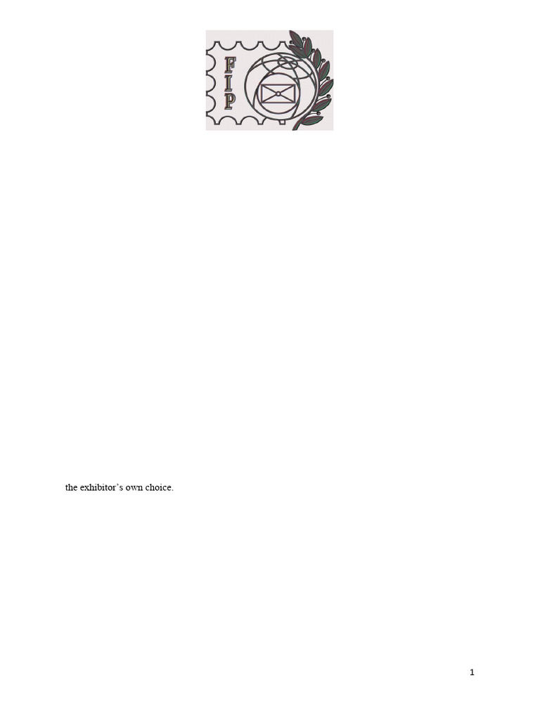 FIP PP Special Regulations and Guidelines 2018 | PDF | Postcard | Mail
