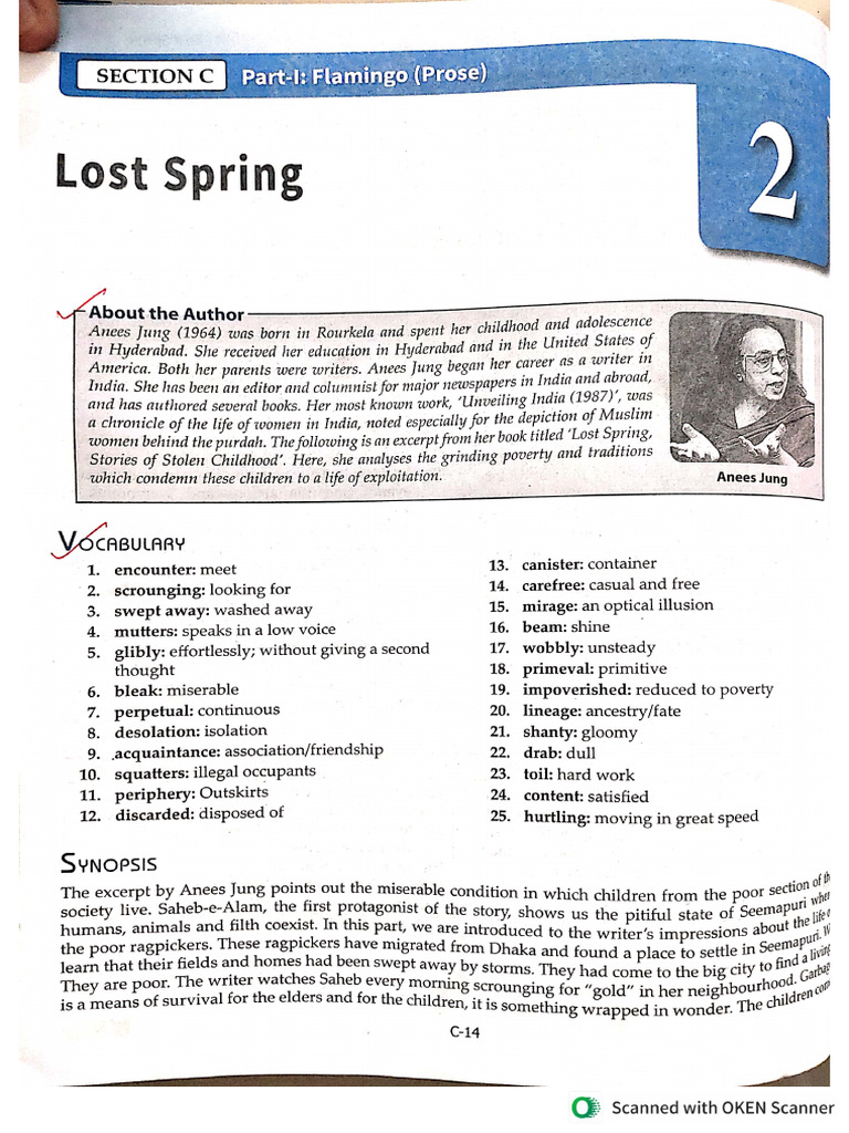 Ch-2 The Lost Spring | PDF