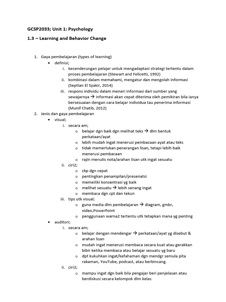 L3 Nota Ringkas | PDF