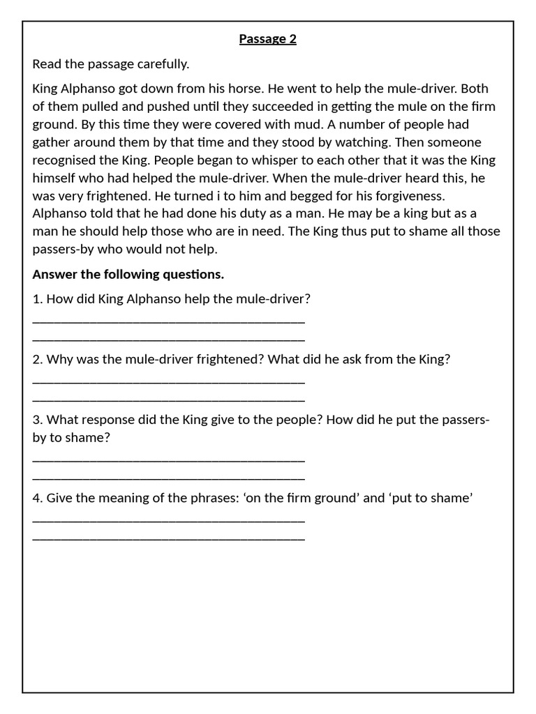 Passage 2-Reading Comprehension | PDF