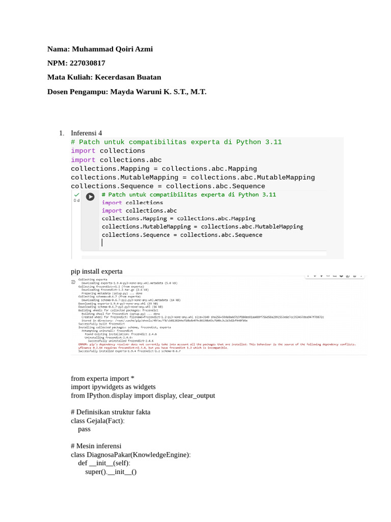 Muhammad Qoiri Azmi (227030817) UAS Kecerdasan Buatan | PDF | Cluster ...