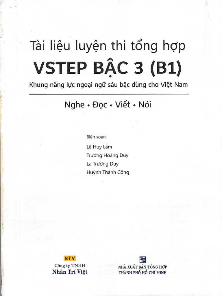 Giáo Trình Luyện Thi Vstep B1 | PDF