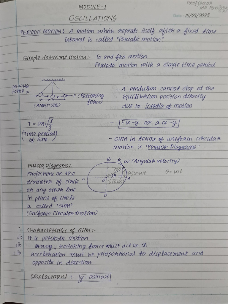 Physics Notes Module 1,2,3 and 4 | PDF