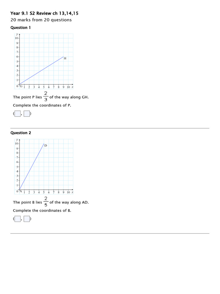 Year 9 Math Review: Geometry & Statistics | PDF | Area | Shape