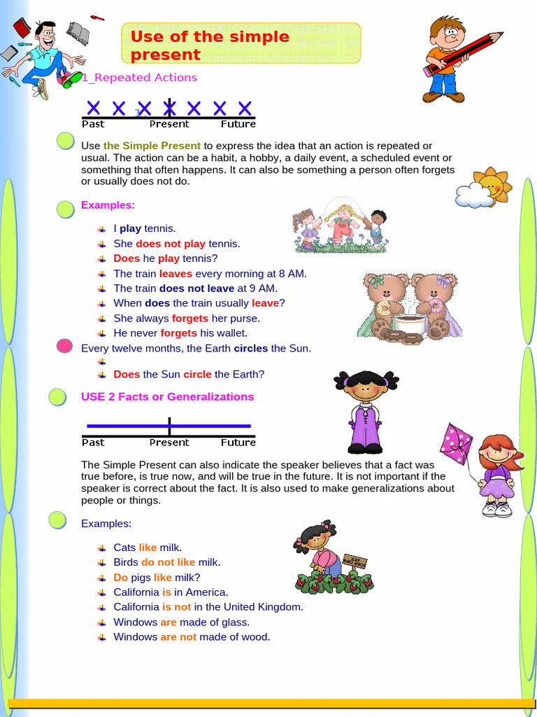 Present Simple 99 - WORKSHEET | PDF