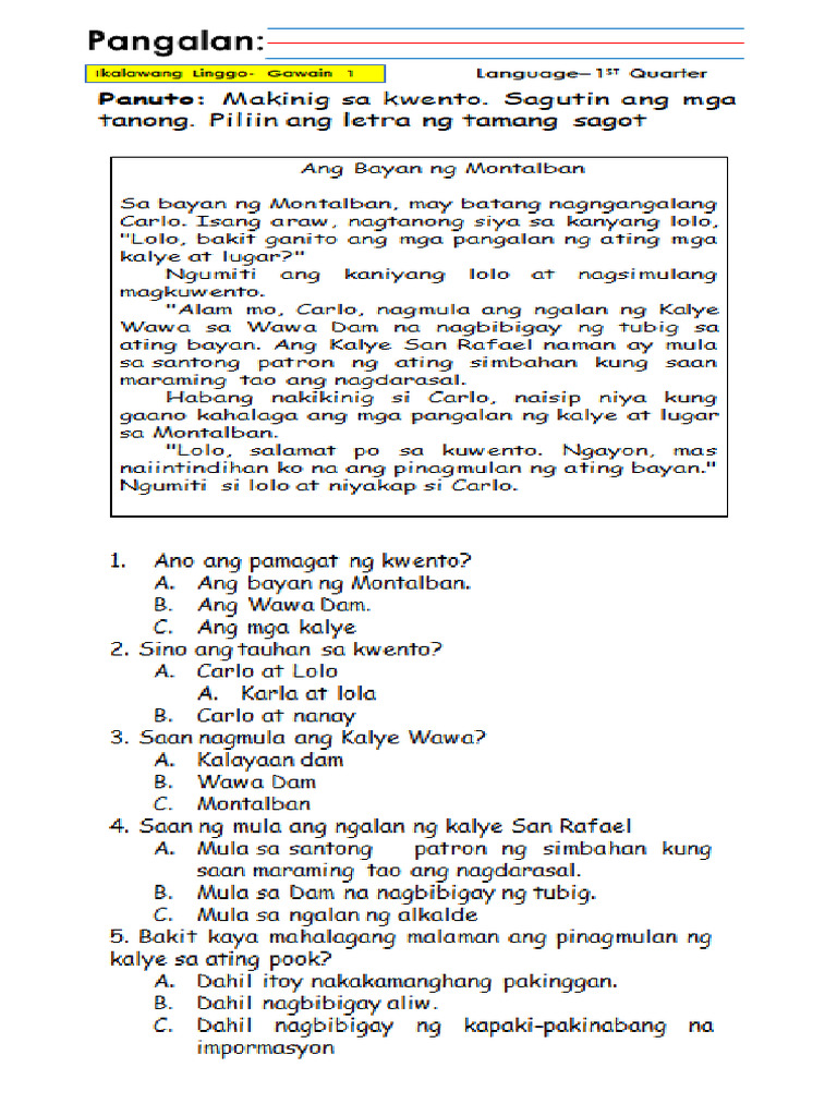 Actv - Language w2 | PDF