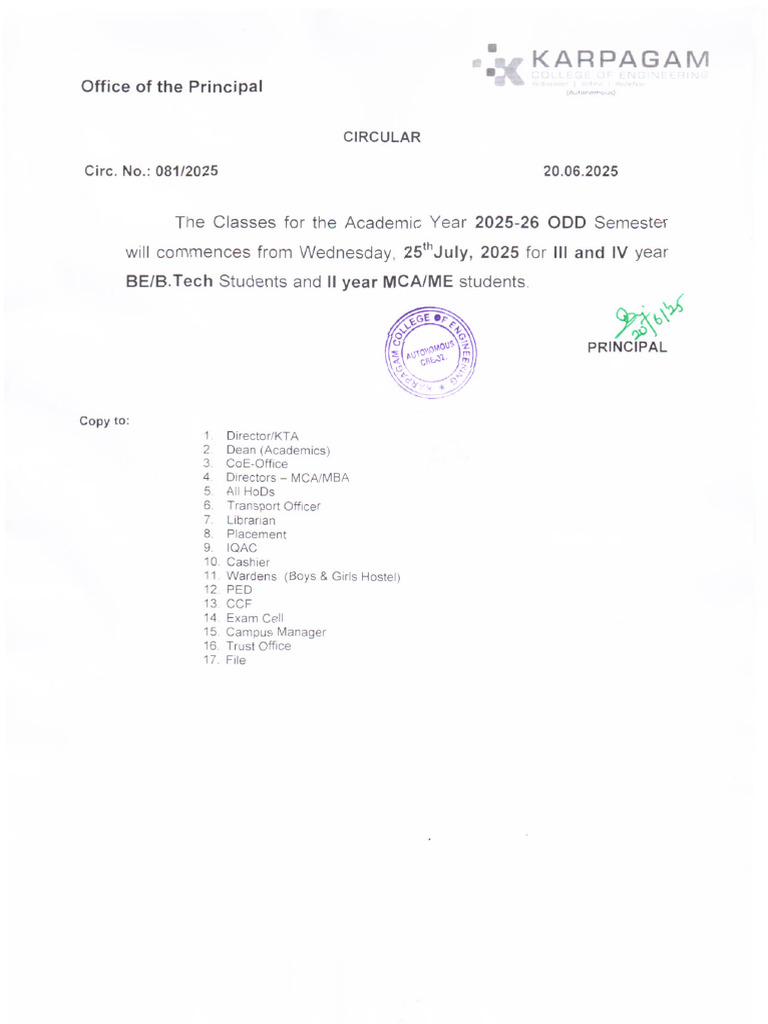 Reopen 25.06.25 III & IV Yr & II PG Students | PDF